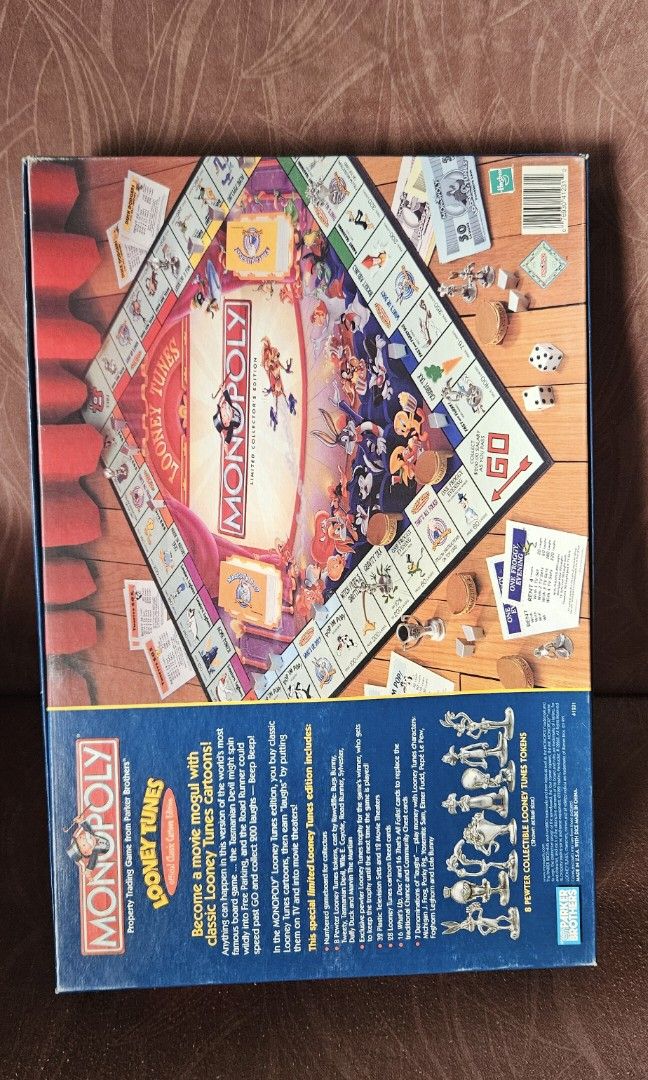 Monopoly Looney Tunes Limited Edition, Hobbies & Toys, Toys & Games on ...