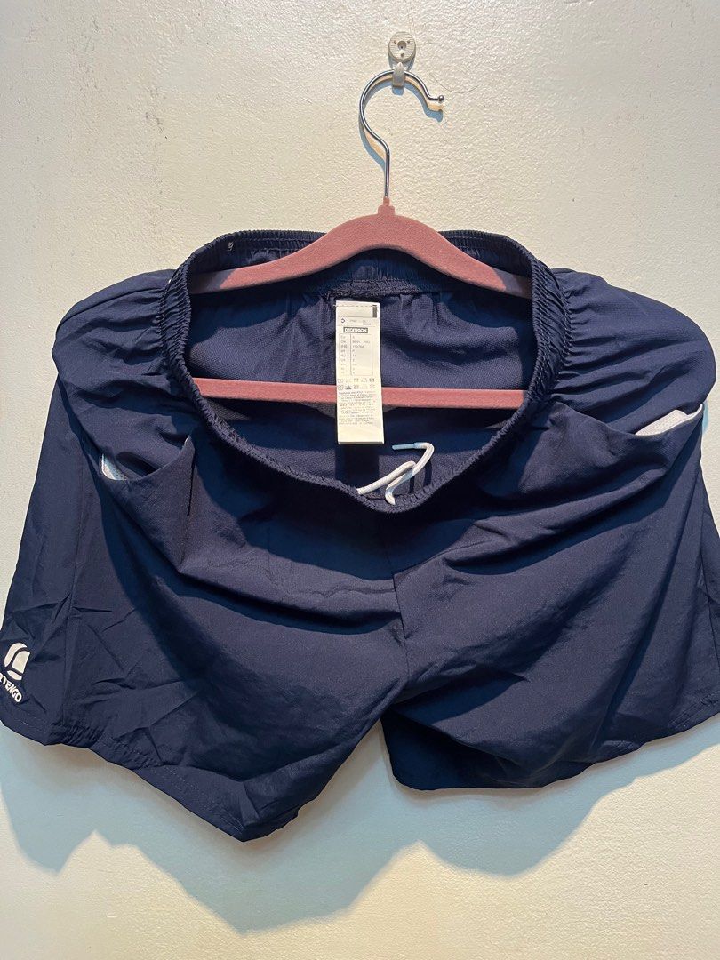 Navy Blue Running Shorts, Men's Fashion, Bottoms, Shorts on Carousell