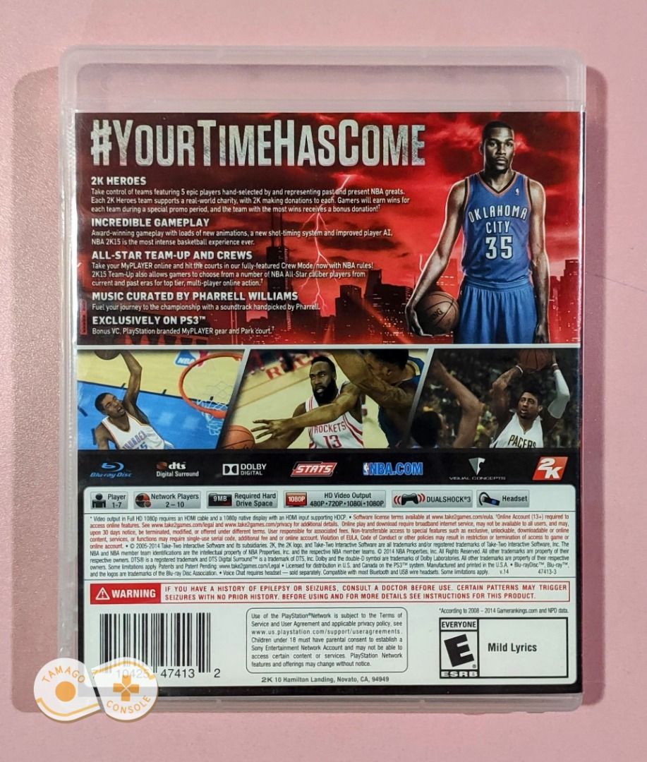 NBA 2K15 - [PS3 Game] [ENGLISH Language] [CIB / Complete in Box], Video Gaming, Video Games ...