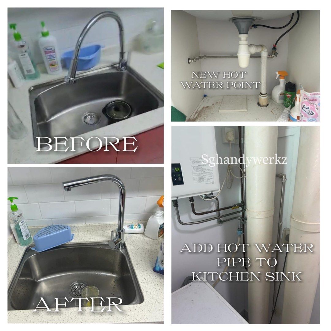 New Hot/Cold tap water point for existing kitchen sink, Home Services ...