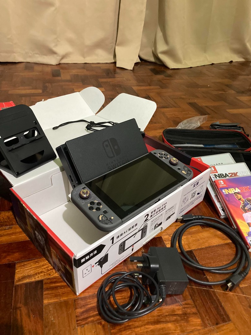 Nintendo Switch v2 (black) - complete w/ box & manuals, Video Gaming ...