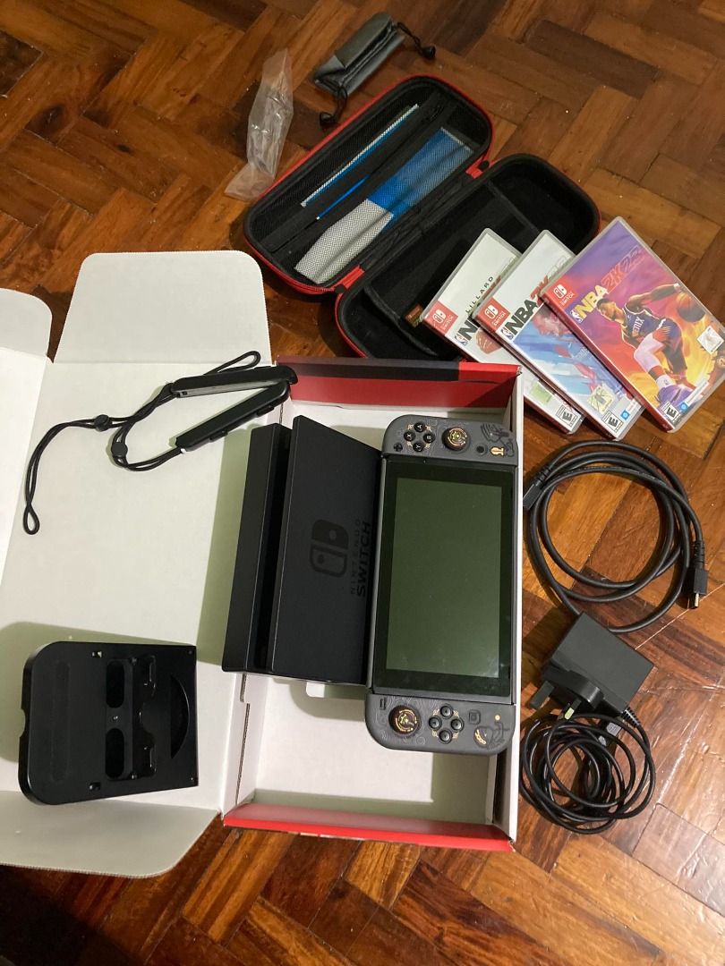 Nintendo Switch v2 (black) - complete w/ box & manuals, Video Gaming ...