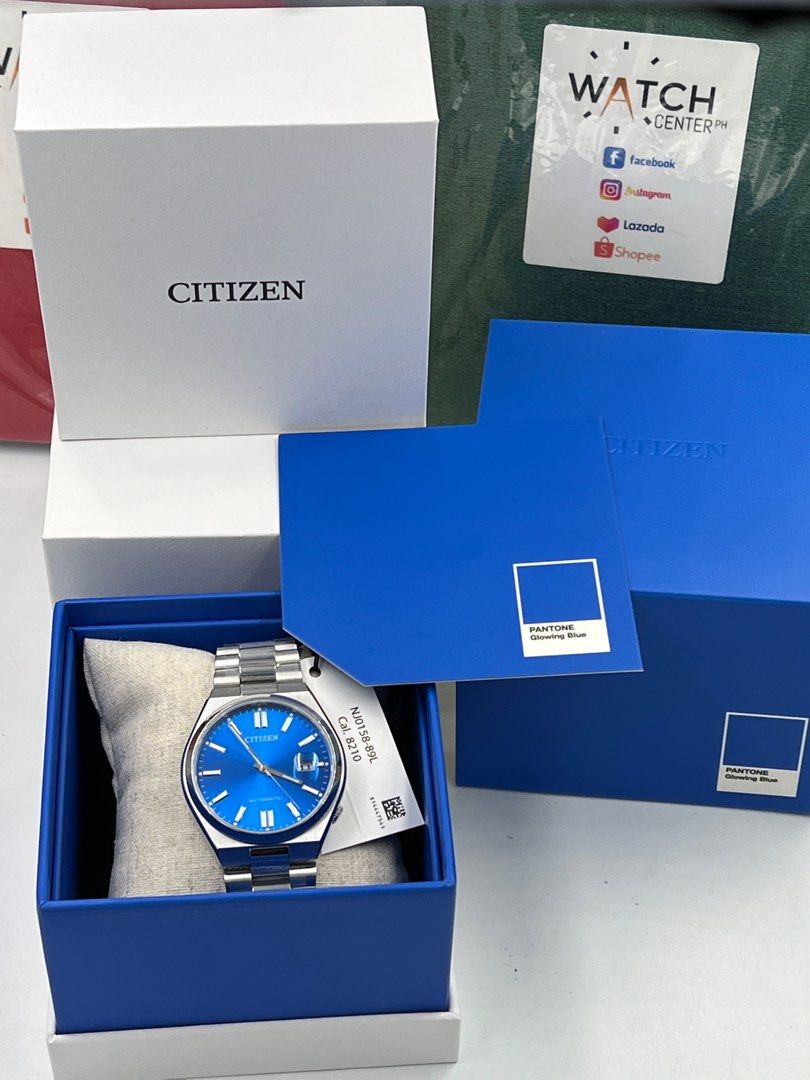 NJ0158-89L- Glowing Blue CITIZEN TSUYOSA PANTONE COLORS, Men's Fashion ...