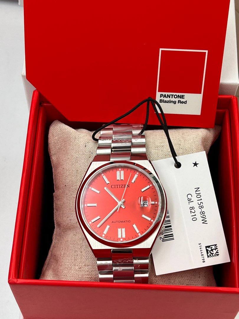 NJ0158-89W - Blazing Red CITIZEN TSUYOSA PANTONE COLORS, Men's Fashion ...