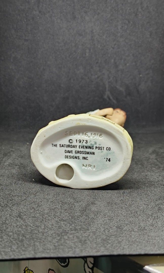 Norman Rockwell "Red head" Porcelain Figurine, Hobbies & Toys ...