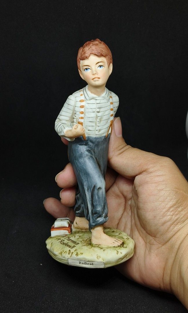 Norman Rockwell "Red head" Porcelain Figurine, Hobbies & Toys ...