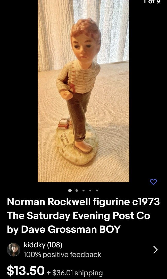 Norman Rockwell "Red head" Porcelain Figurine, Hobbies & Toys ...