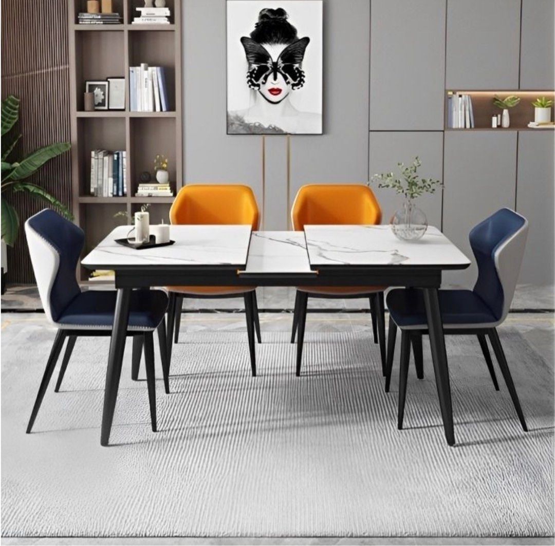 OAT Modern Expandable Dining Table, Furniture & Home Living, Furniture ...