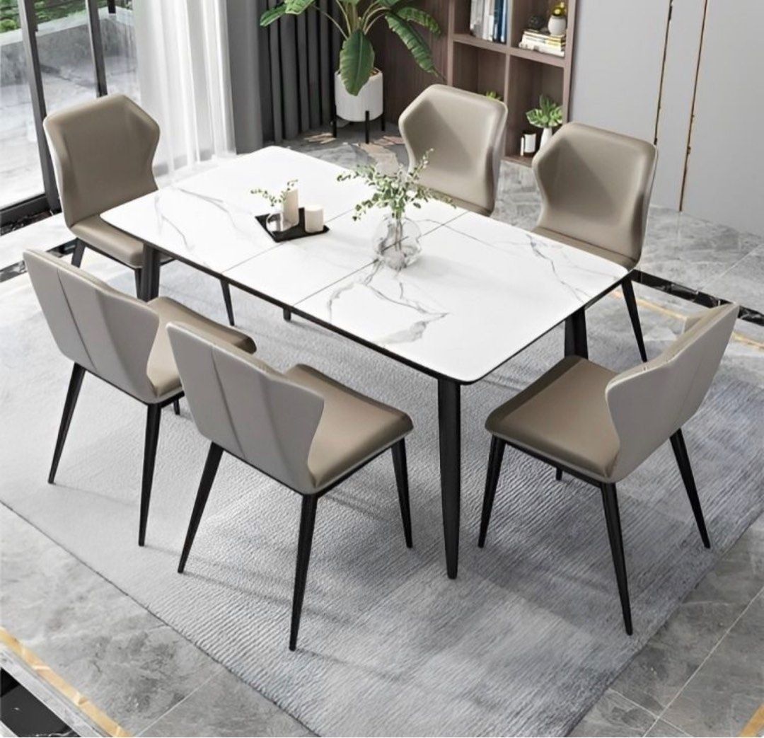 OAT Modern Expandable Dining Table, Furniture & Home Living, Furniture ...