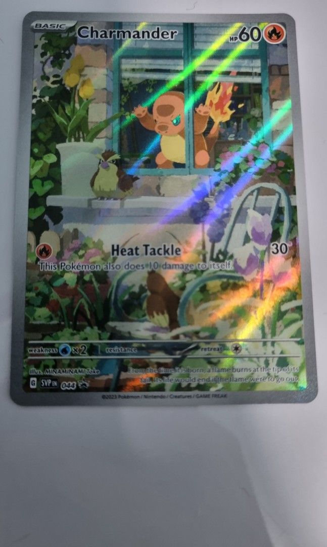 Obsidian Flames Charmander ETB Promo Card, Hobbies & Toys, Toys & Games ...