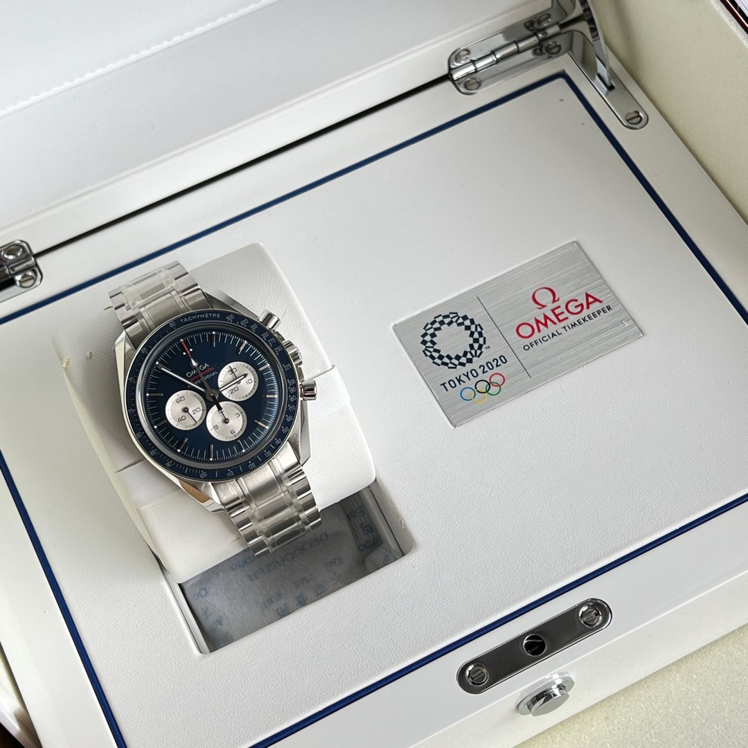 OMEGA SPEEDMASTER TOKYO OLYMPIC - PANDA BLUE, Luxury, Watches on Carousell