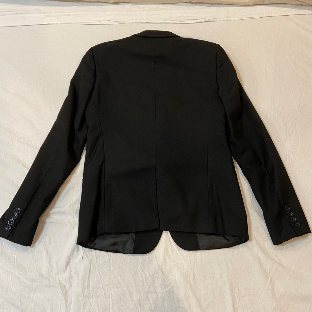 Onesimus Black Formal Suit (Jacket & Pants), Men's Fashion, Tops & Sets ...