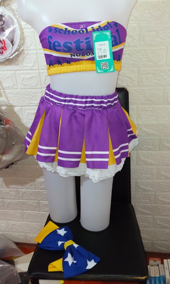 Onhand nozomi lovelive cheer dance costume cosplay cos, Women's Fashion ...
