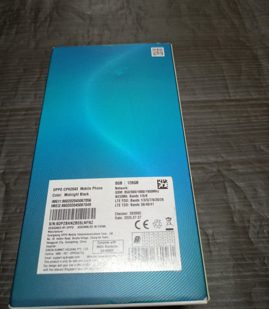 OPPO Oppo Reno 3 (8/128) Blue 128 GB, Mobile Phones & Gadgets, Mobile ...