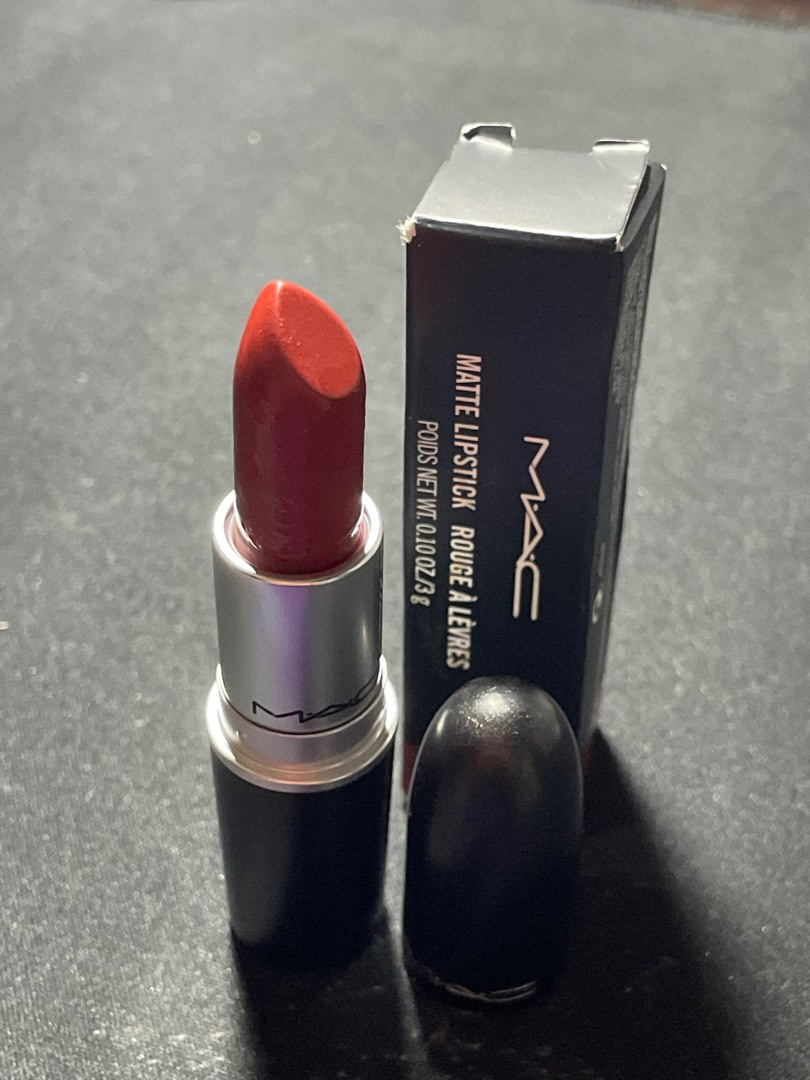 ORIGINAL MAC Rouge A Levres Matte Red Lipstick, Beauty & Personal Care ...