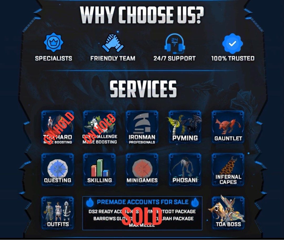 OSRS SERVICES, Video Gaming, Video Games, Others on Carousell
