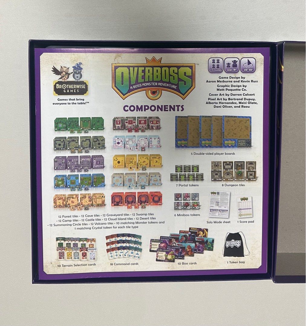 Overboss board game, Hobbies & Toys, Toys & Games on Carousell