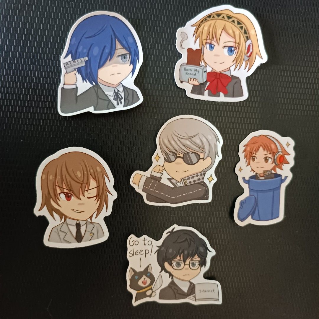 P3 P4 P5 Stickers Persona 3 Persona 4 Persona 5 Fan Made, Hobbies ...