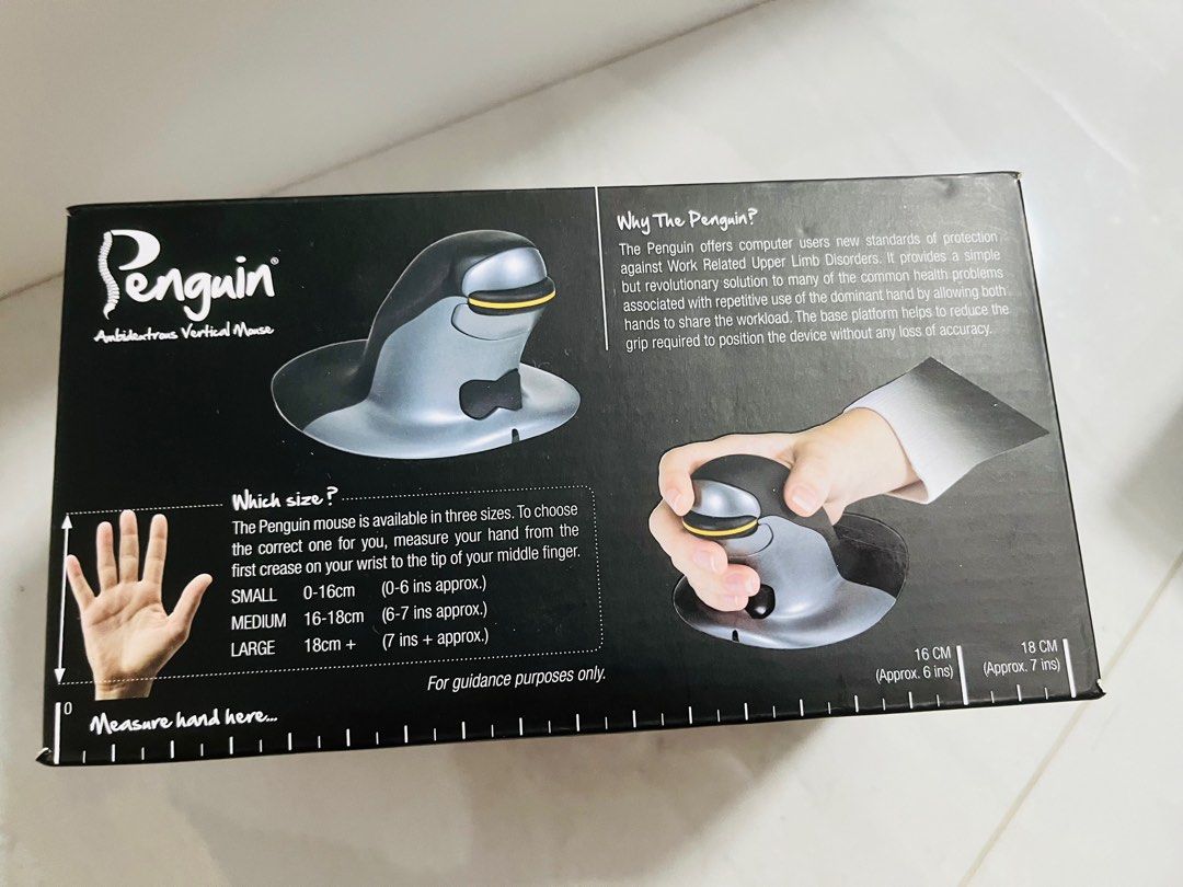 Penguin ambidextrous vertical mouse, Computers & Tech, Parts ...