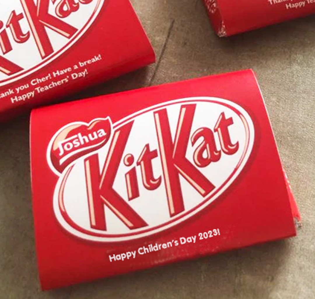 Personalised Kit Kats, Food & Drinks, Gift Baskets & Hampers on Carousell