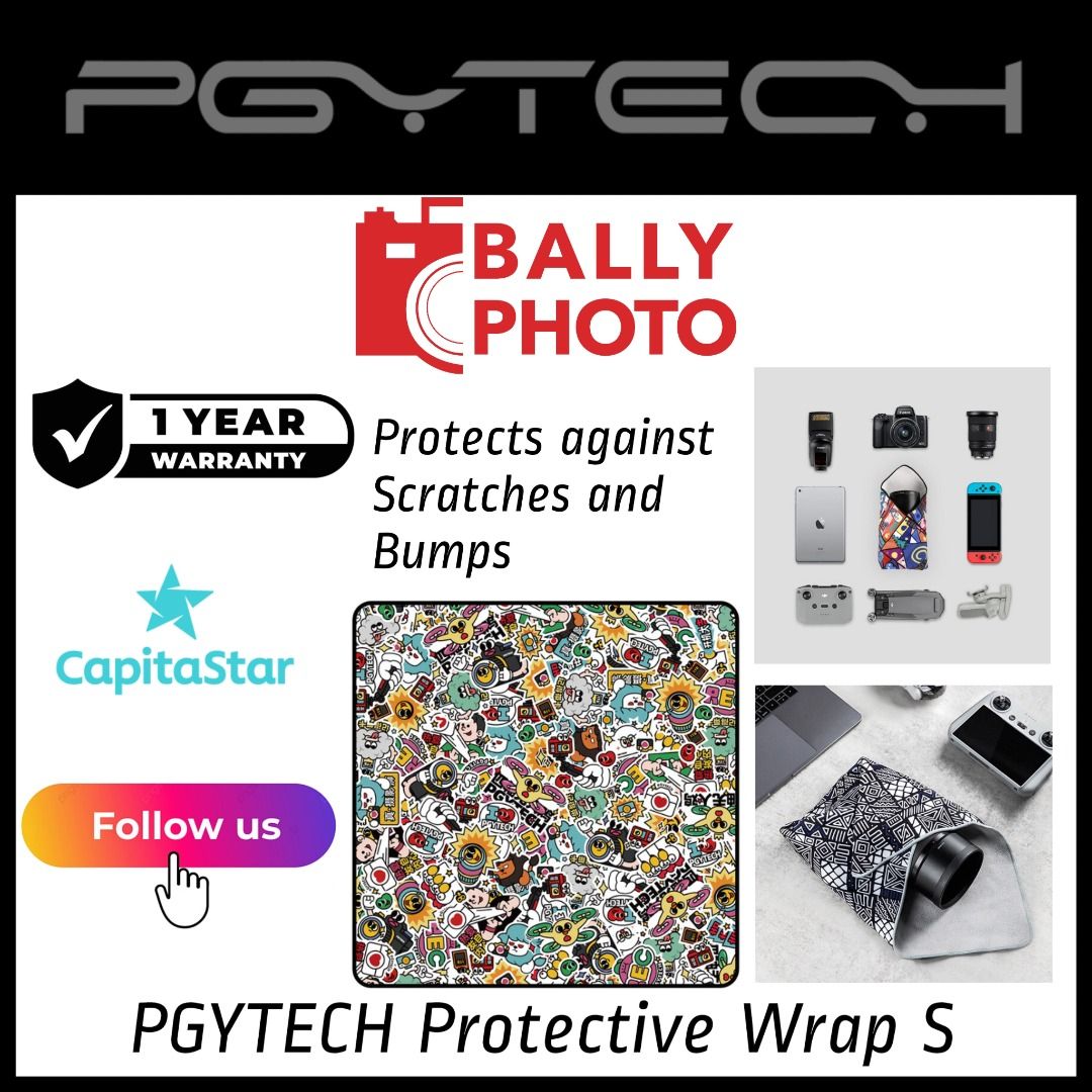 PGYTECH Protective Wrap (Pop Collage, Maze, Geometry, Greek Small), Photography, Photography ...