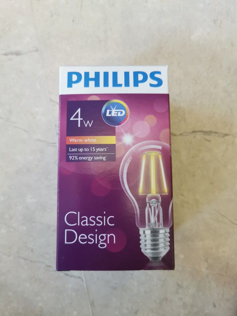 Philips Light Bulb, Furniture & Home Living, Lighting & Fans, Lighting ...