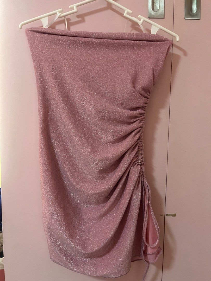 Pink Sparkle Dress, Women's Fashion, Dresses & Sets, Dresses on Carousell