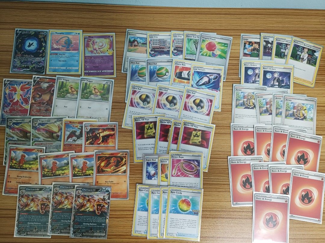 Pokemon Charizard EX deck, Hobbies & Toys, Toys & Games on Carousell