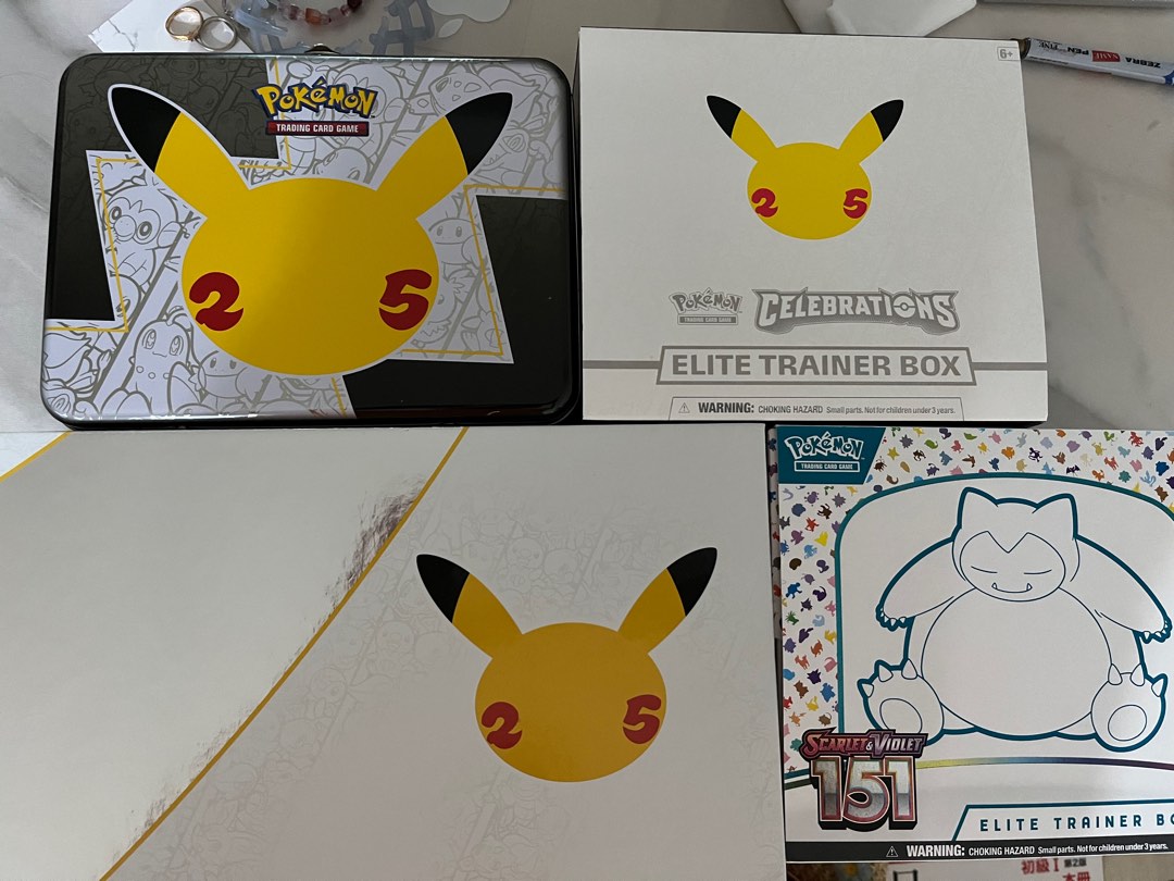 Pokemon Empty UPC and ETB, Hobbies & Toys, Toys & Games on Carousell