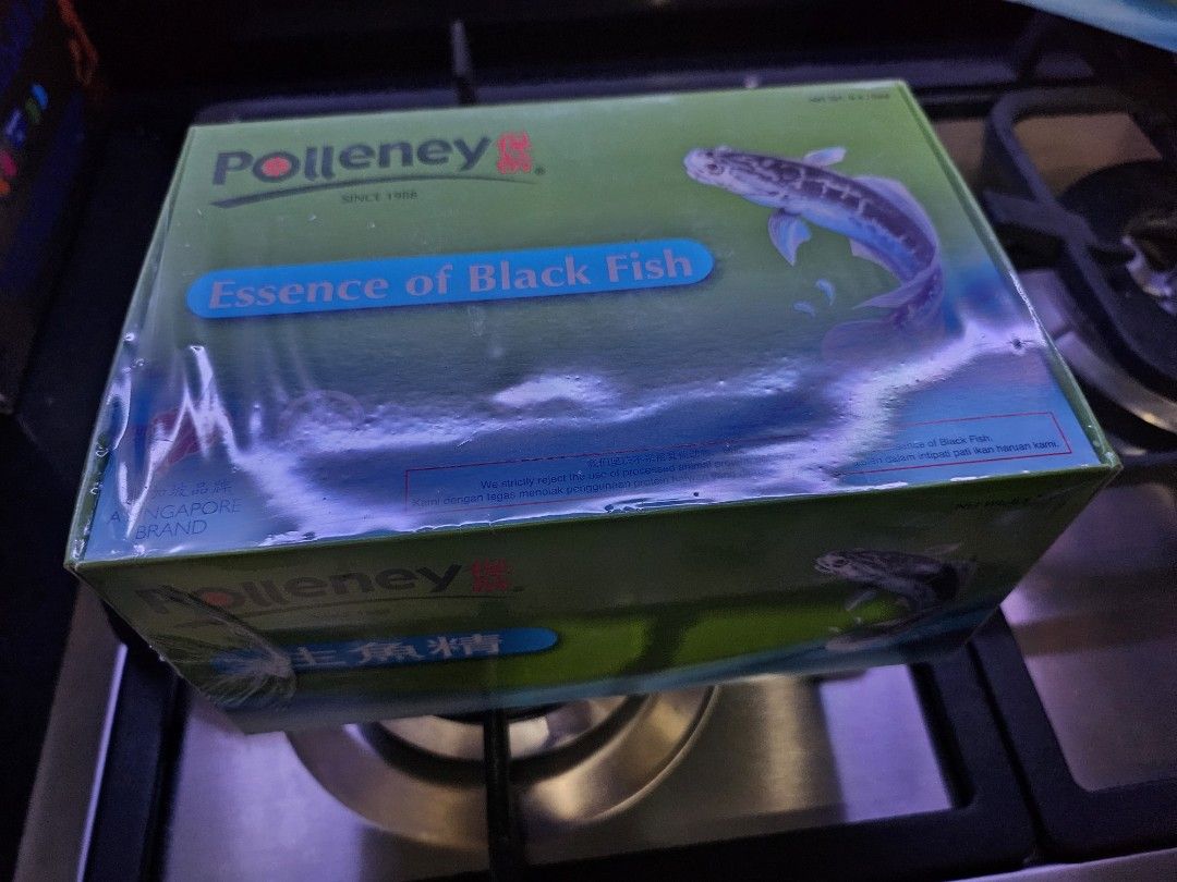 Polleney Essence of Black Fish Original, Health & Nutrition, Health ...
