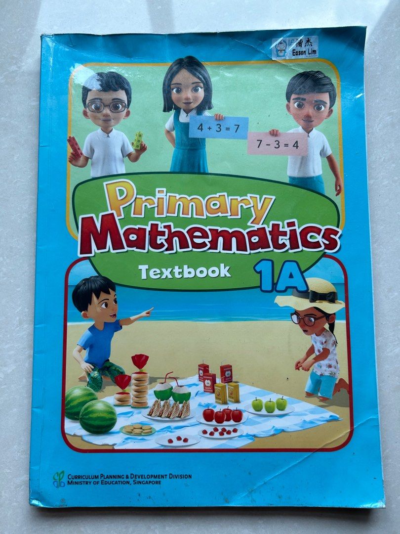 P1 Primary Mathematics Textbook 1A & 1B, Hobbies & Toys, Books ...