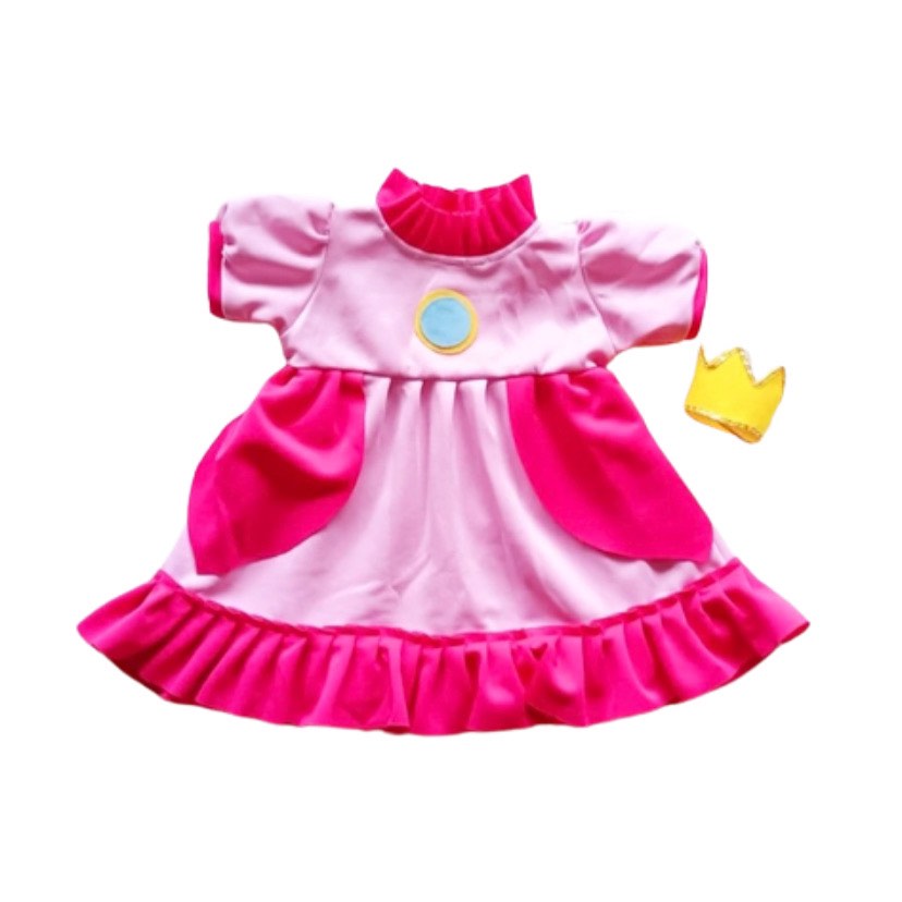 Princess Peach (SuperNintendo) Baby Costume 6-12 Months, Babies & Kids ...