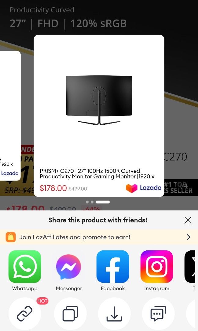 Prism stand for monitor, Computers & Tech, Parts & Accessories, Monitor ...
