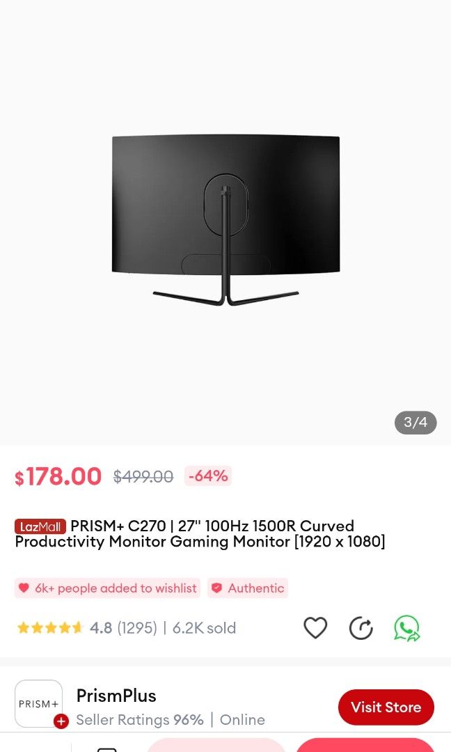 Prism stand for monitor, Computers & Tech, Parts & Accessories, Monitor ...