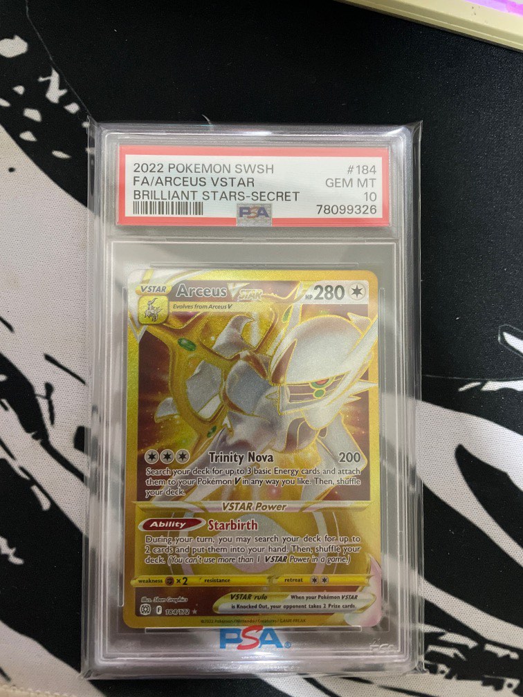 PSA 10 Golden Arceus Brilliant Stars, Hobbies & Toys, Toys & Games on ...