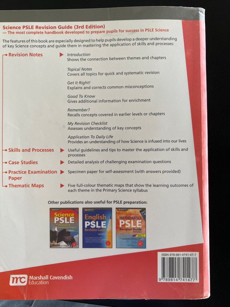 PSLE Science Revision Guide (with plastic cover), Hobbies & Toys, Books ...