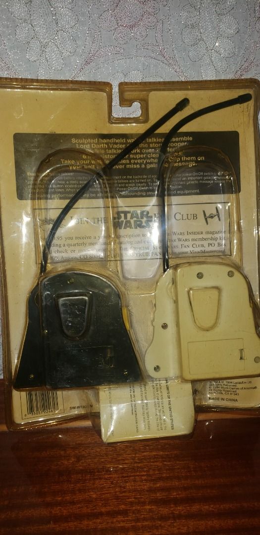 Retro MGA 1994 Star Wars Handheld Walkie Talkies Darth Vader ...