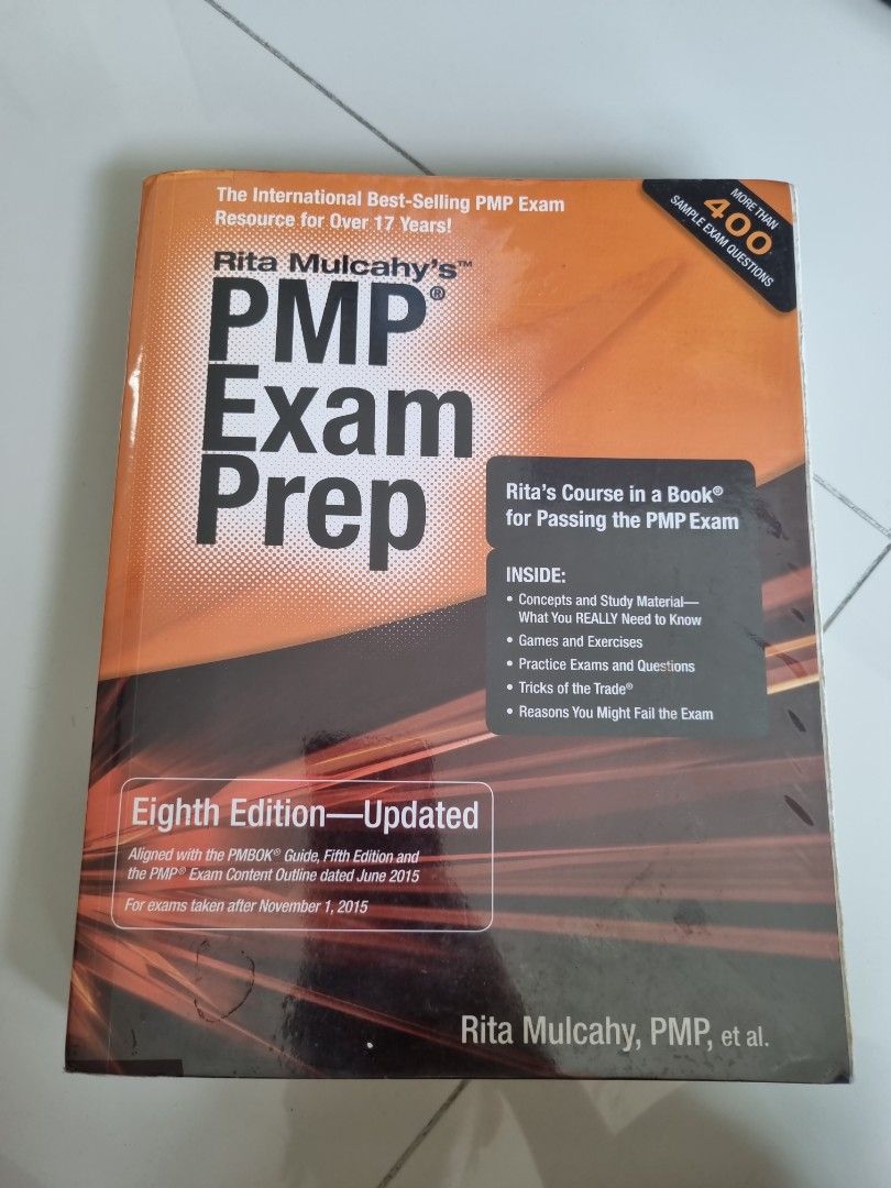Rita Mulcahy's PMP Exam Prep -Eighth Edition - Updated, Hobbies & Toys ...