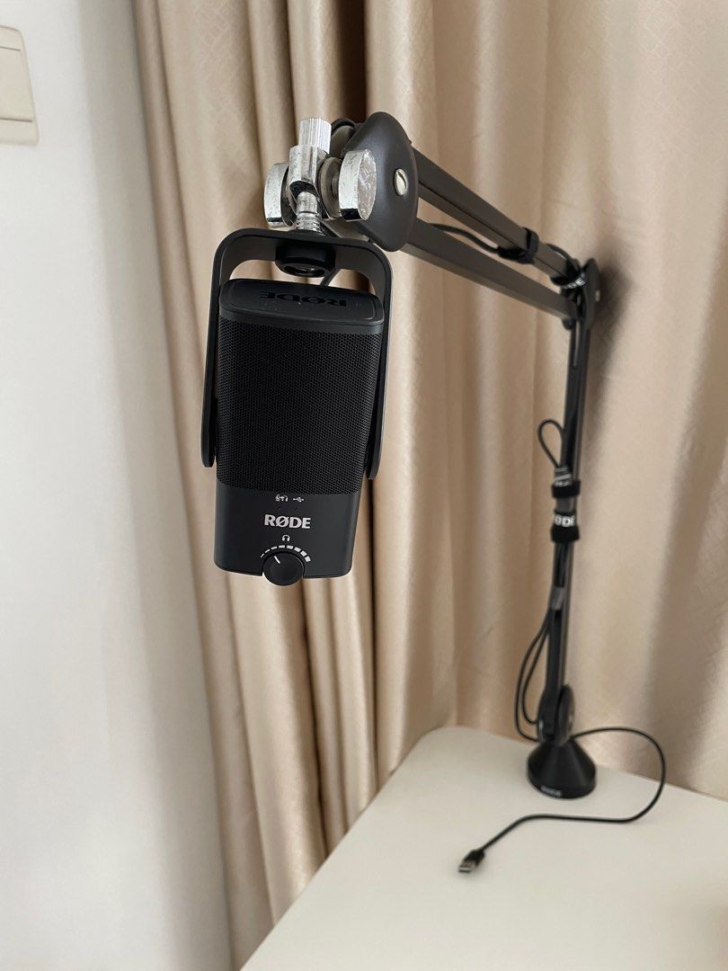 RODE NT-USB Mini Microphone + Rode PSA1 Professional Studio Boom Arm ...