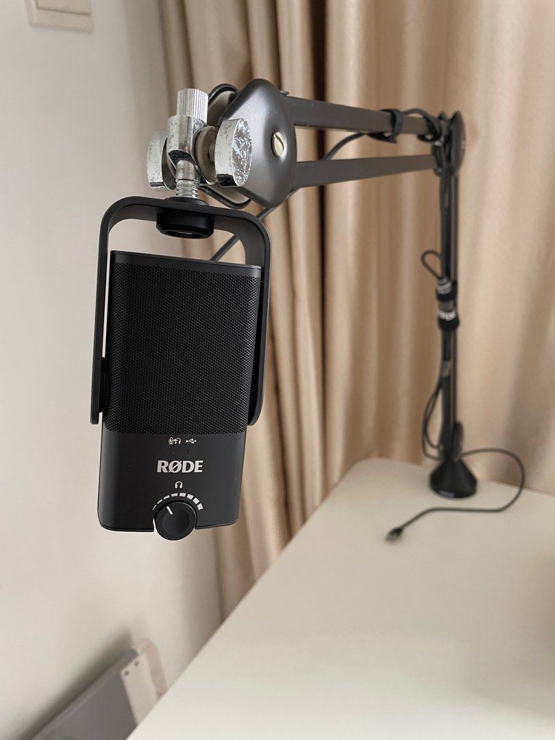 RODE NT-USB Mini Microphone + Rode PSA1 Professional Studio Boom Arm ...