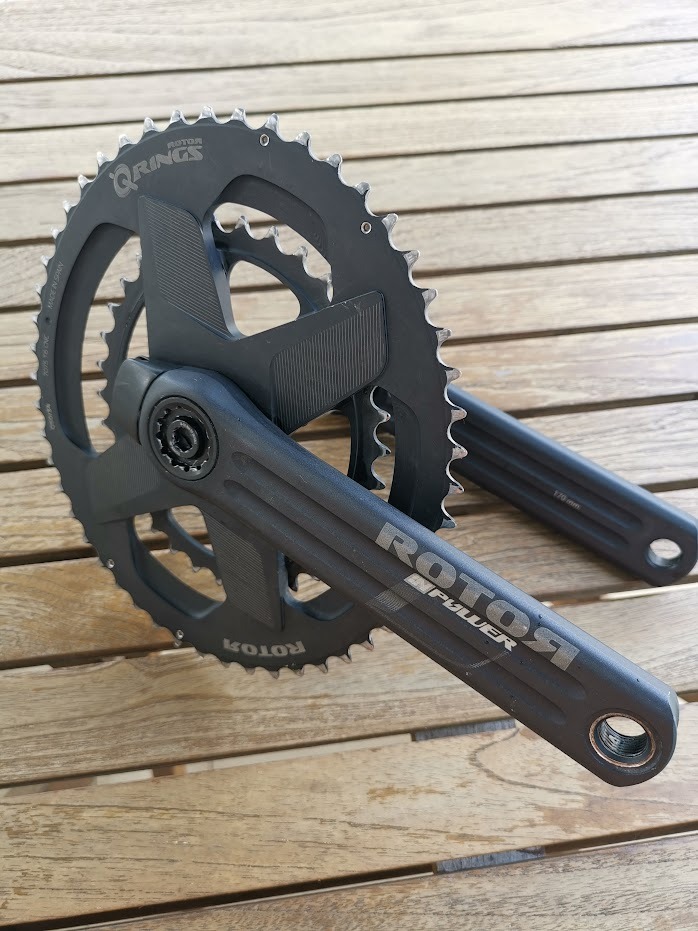 Rotor Inpower Powermeter crankset and Rotor Direct Mount Chainrings ...