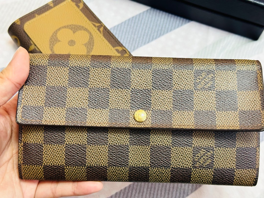 RUSH! Original Louis Vuitton Long Wallet Damier Ebene, Luxury, Bags ...