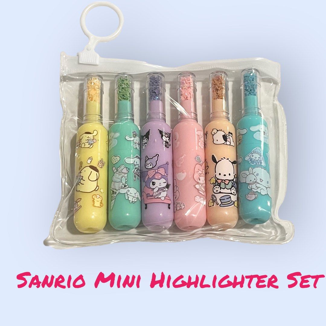 Sanrio Mini Highlighter Set, Hobbies & Toys, Stationary & Craft ...