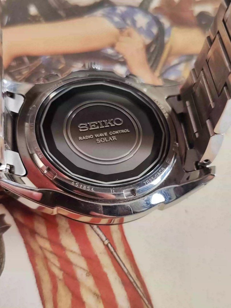 Seiko Brightz SAGZ All Titanium Worldtimer Radio Wave Control Solar Watch, Men's Fashion ...