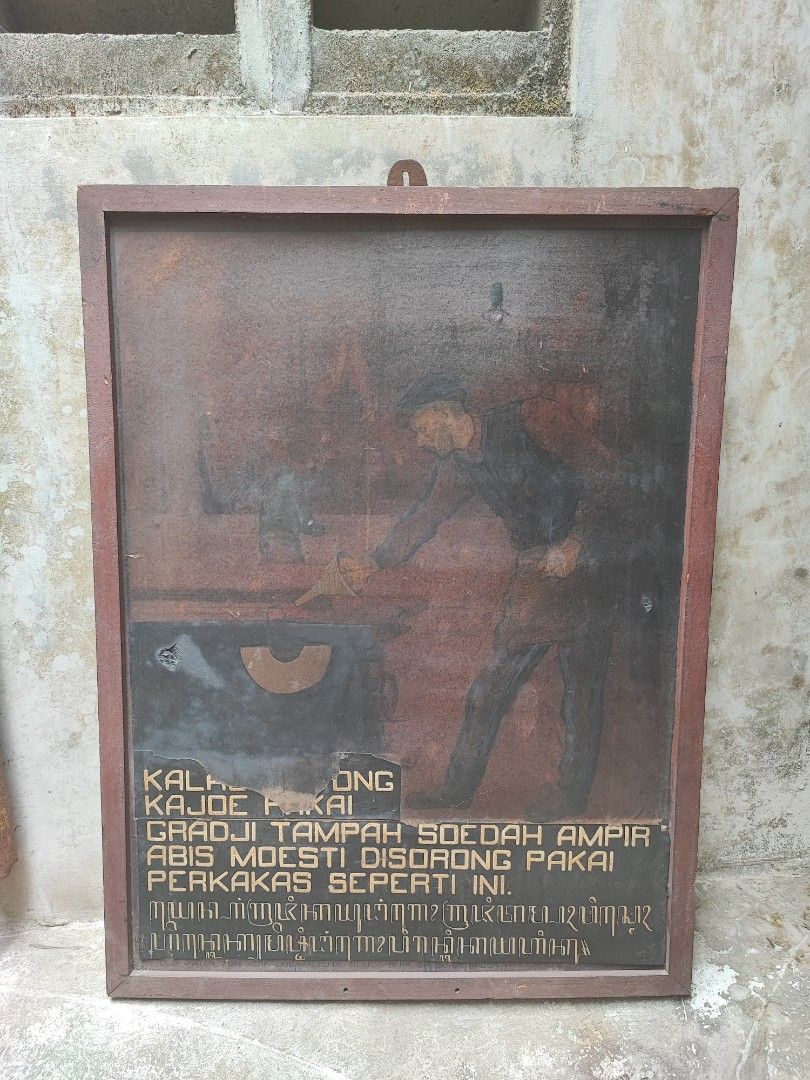 Sepasang Poster Kuno Bekas Petunjuk di Bengkel Kereta Api Djaman ...