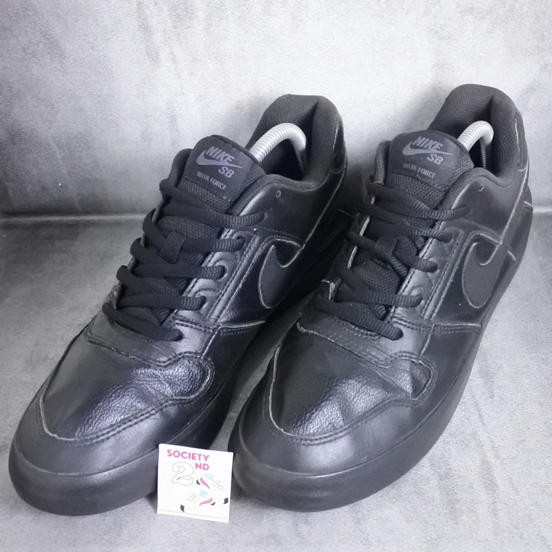 Sepatu Casual - Nike SB Delta Force Vulc Black Size 42.5, Fesyen Pria ...