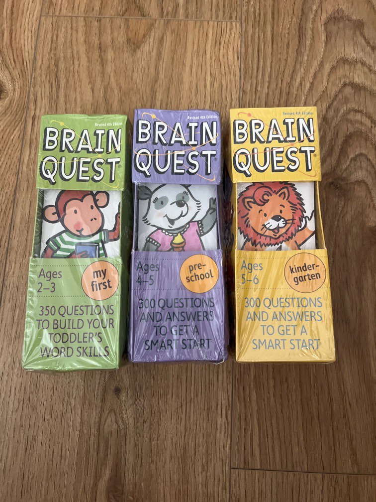 [SG Stock] Brain Quest 2-6 Years Learning Flash Card, Hobbies & Toys ...