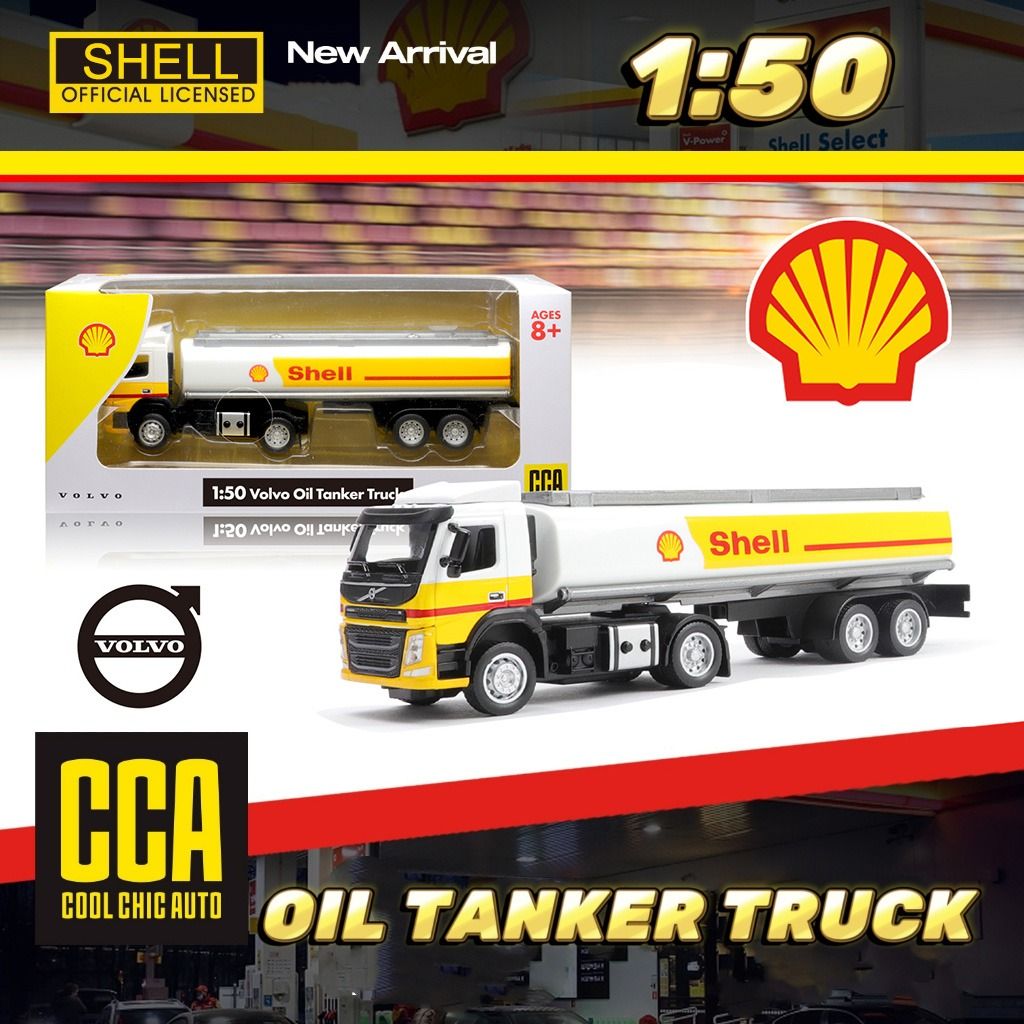 Volvo 1:50 SHELL Oil Tanker Trailer Diecast Metal Car, Hobbies & Toys, Toys & Games on Carousell
