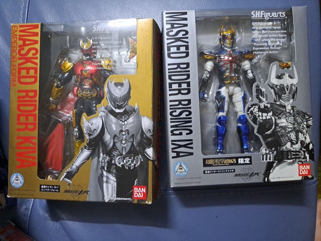 S.H.Figuarts Kamen Rider Kiva Emperor form and Kamen Rider Rising IXA ...