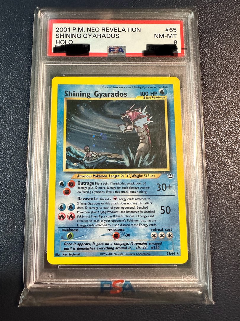 Shining Gyarados PSA 8 Holo Secret Rare (Pokemon TCG Neo Revelation), Hobbies & Toys, Toys ...